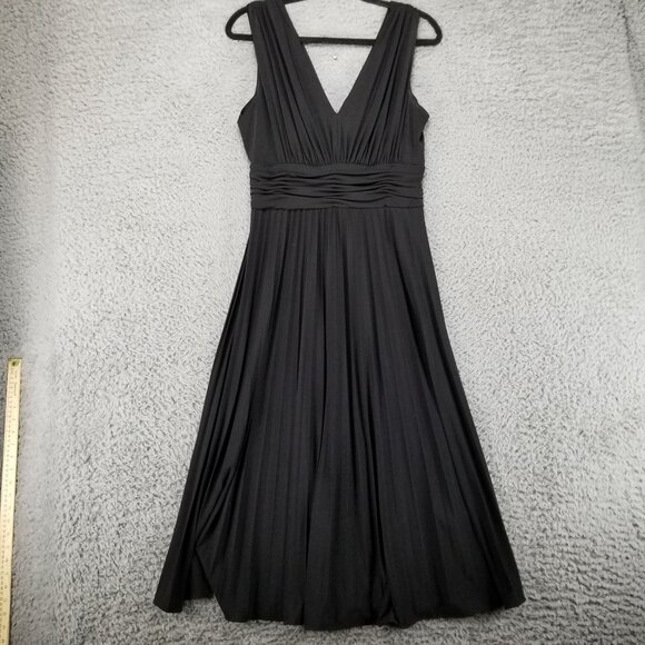 Suzi Chin | Dresses | Suzi Chin Dress Womens 2 Black Sleeveless V Neck ...